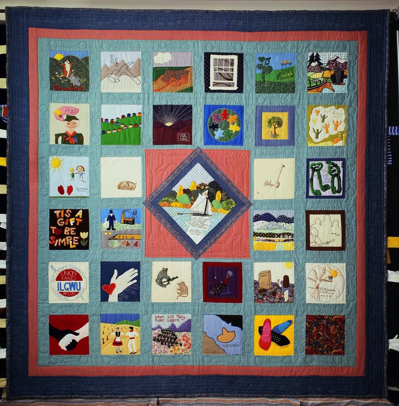 Lake Zurich Girl Scouts Peace Quilt