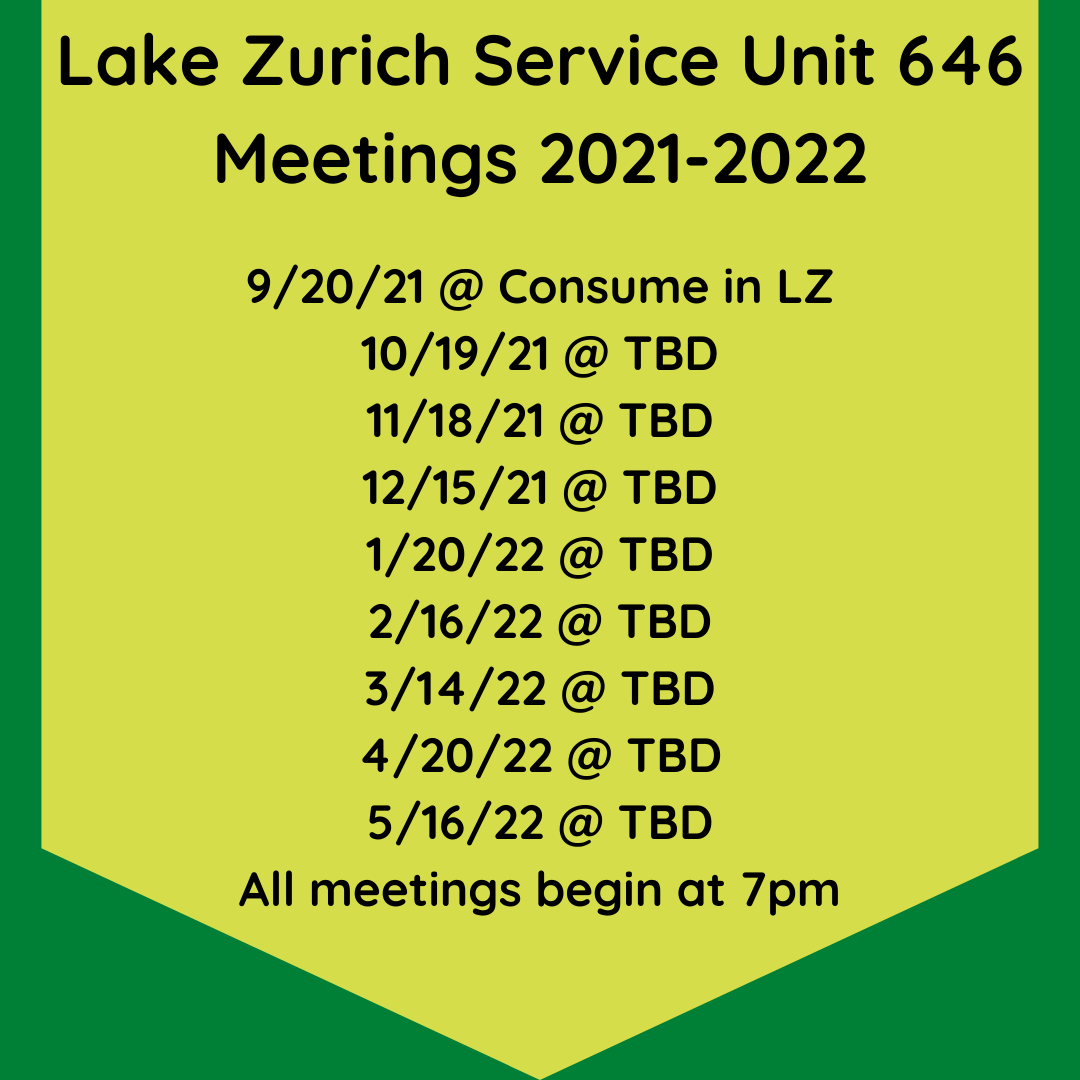 Monthly Service Unit Meetings
